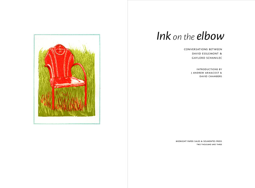 David Esslemont | Books: Ink on the Elbow